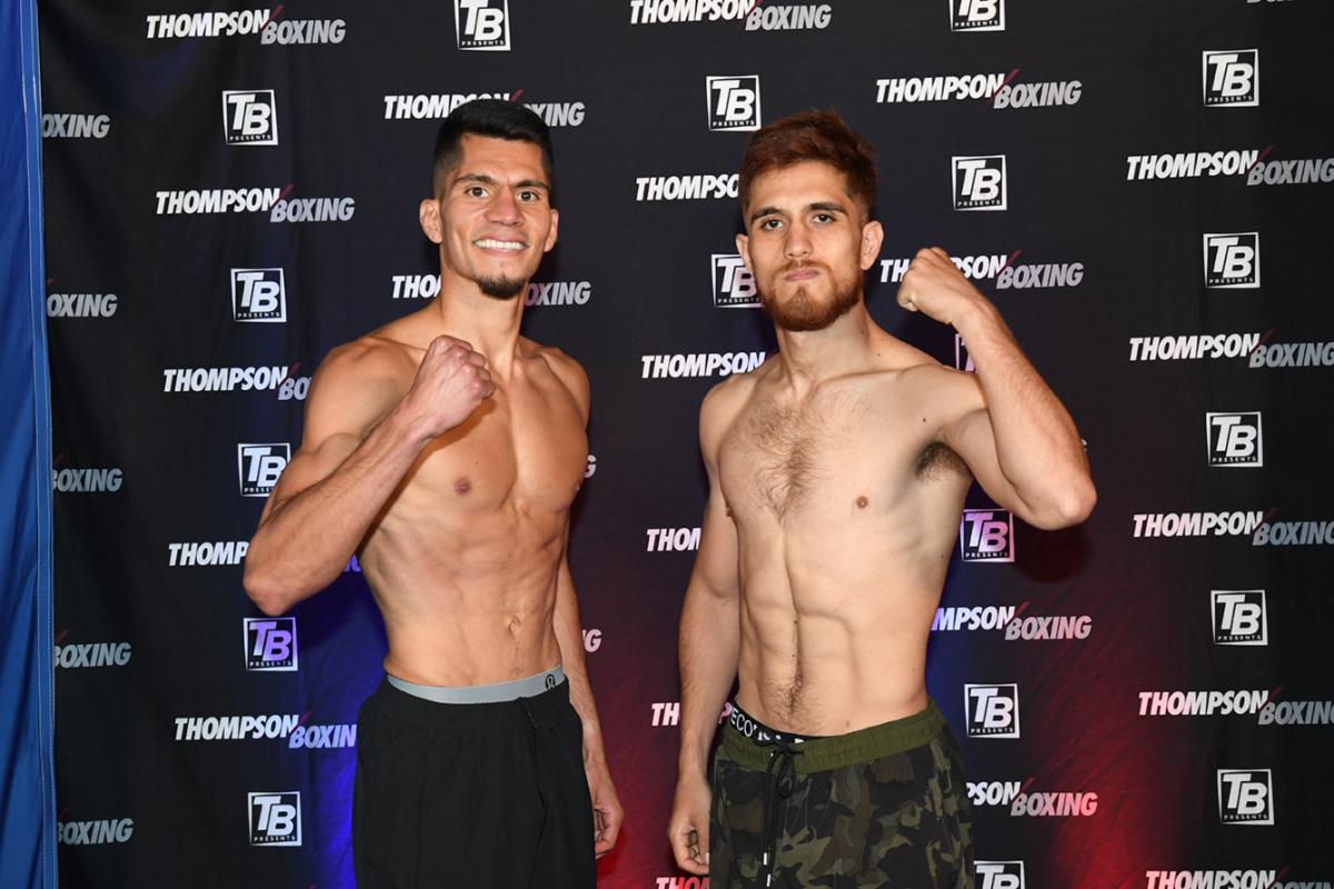 ACOSTA vs. AVELAR BOXING WEIGHTS FROM ONTARIO, CA - REAL COMBAT MEDIA