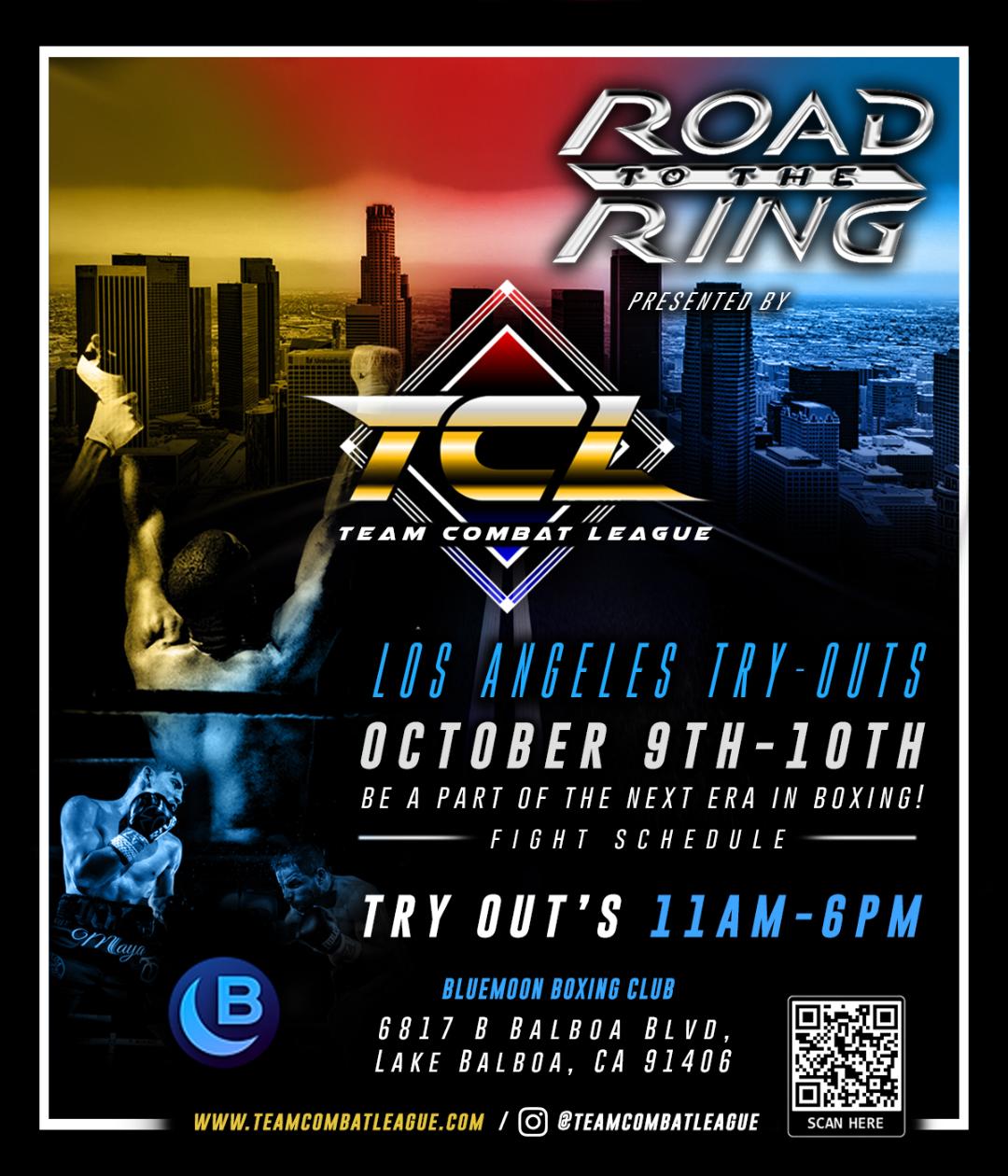 BOXING: Team Combat League Launches - ROAD TO THE RING TRYOUTS UNDERWAY