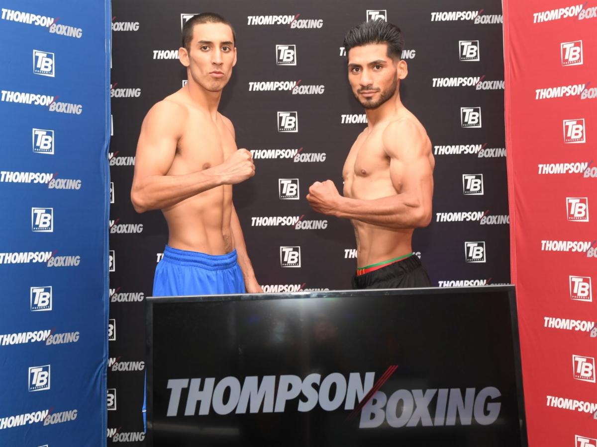 BOXING WEIGHTS FROM CORONA, CA - TORRES vs. ZAMORA - REAL COMBAT MEDIA