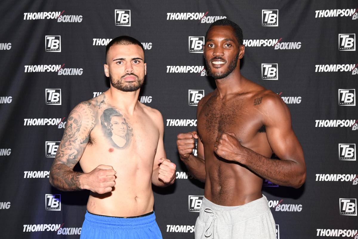 Thompson Boxing Weights & Photos From Ontario, CA - REAL COMBAT MEDIA