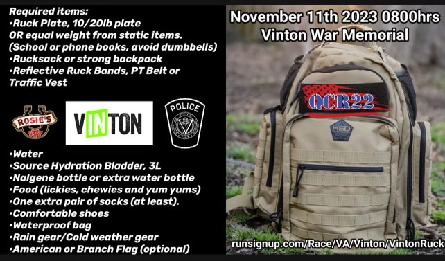 All Things Vinton November 2023 updates