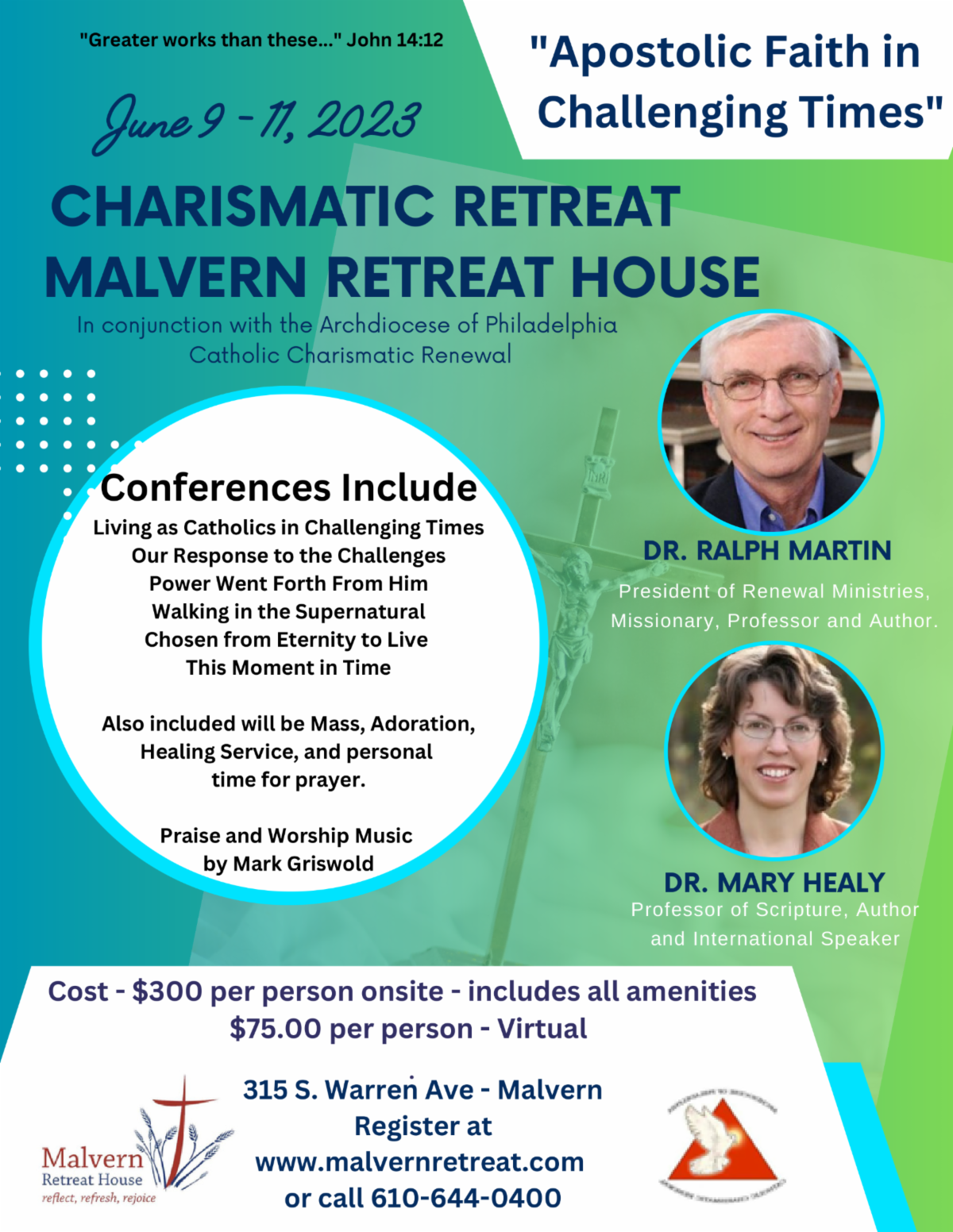 Ralph Martin is coming in two weeks