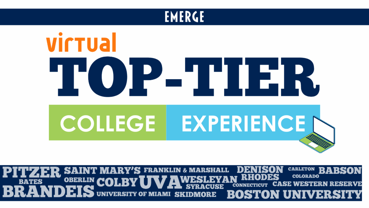 👋 Event Update: VIRTUAL Top Tier College Experience!