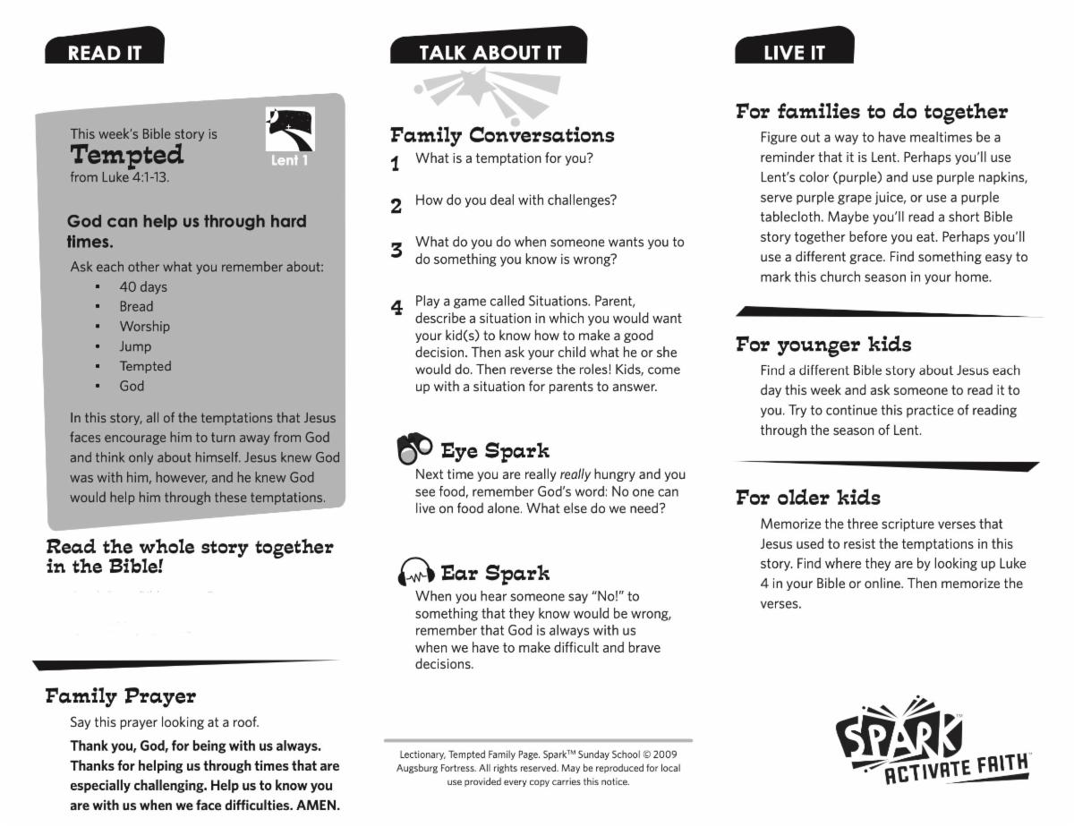 This Week's Faith Formation Lesson for ALL Ages!