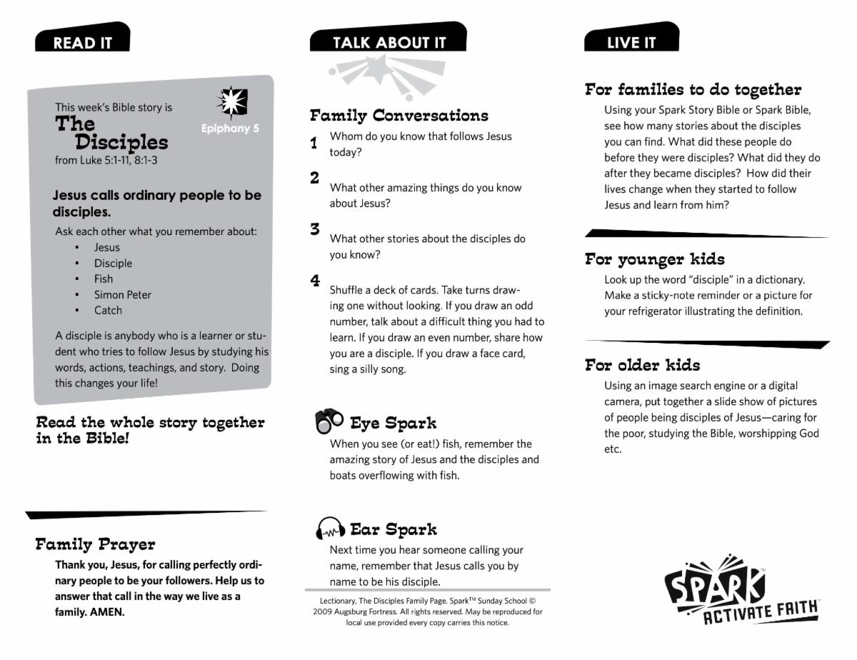 This Week's Faith Formation Lesson for ALL Ages!