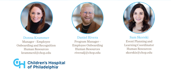 Thank you and Welcome to the Children's Hospital of Philadelphia!