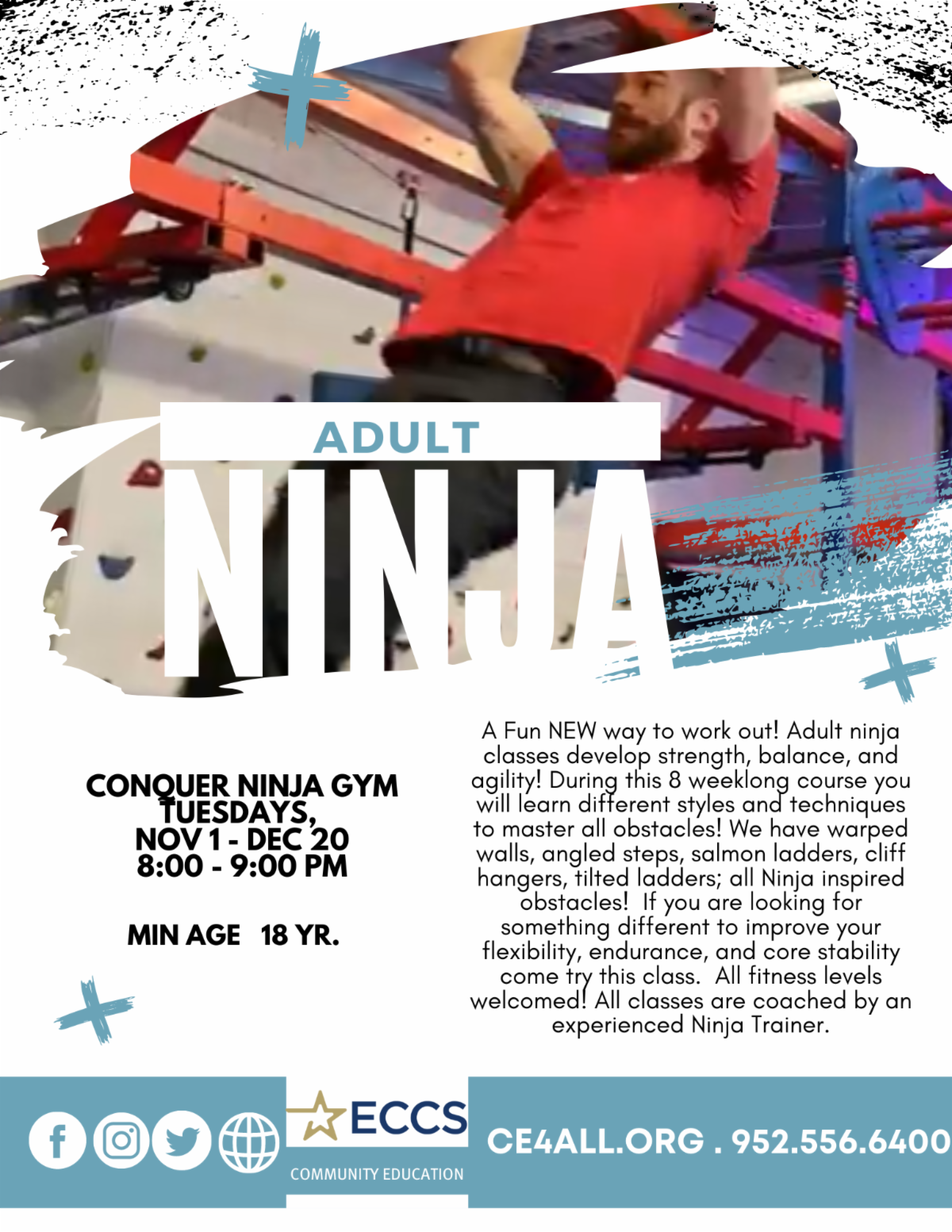 October 24-28 Conquer Ninja Gyms Eden Prairie