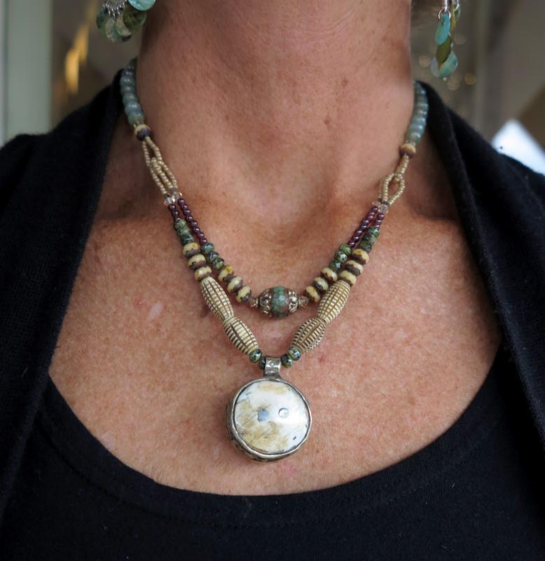 Earrings by Diana Acuesta Designs from Portland, Oregon are gold plated ...