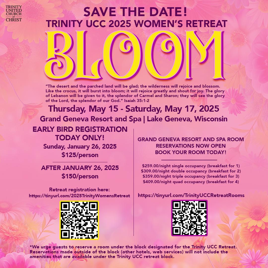 Join Trinity UCC for Sunday Worship Service