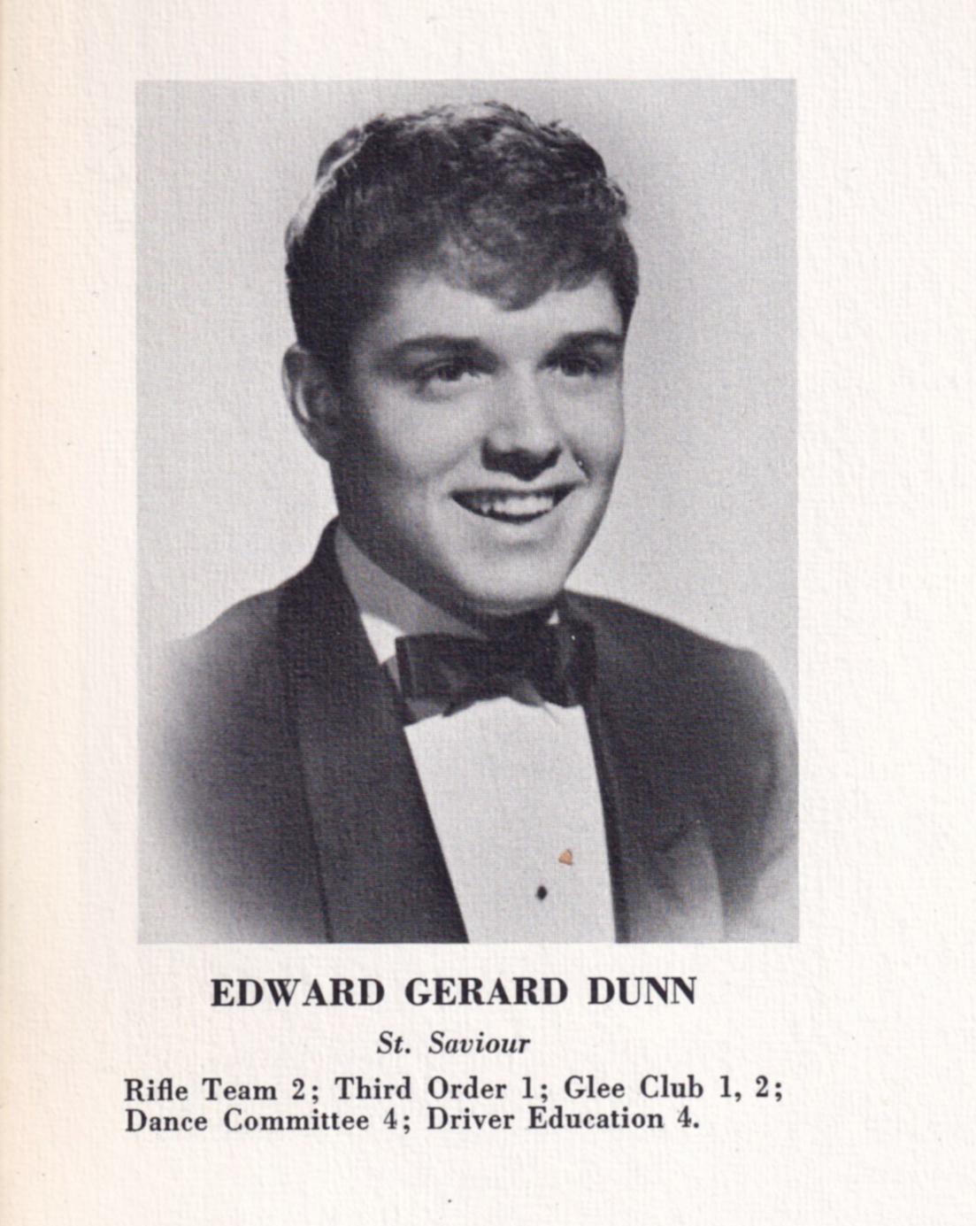 Passing of Eddie Dunn, Class of 1963