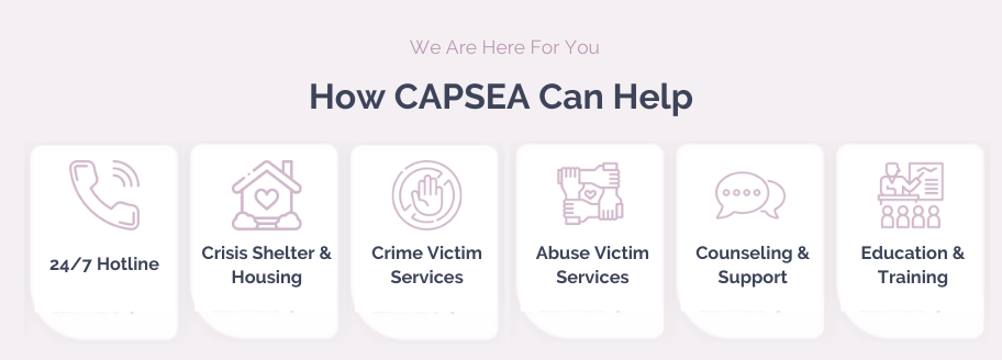 October is Domestic Violence Awareness Month - Spread Hope with CAPSEA! 💜