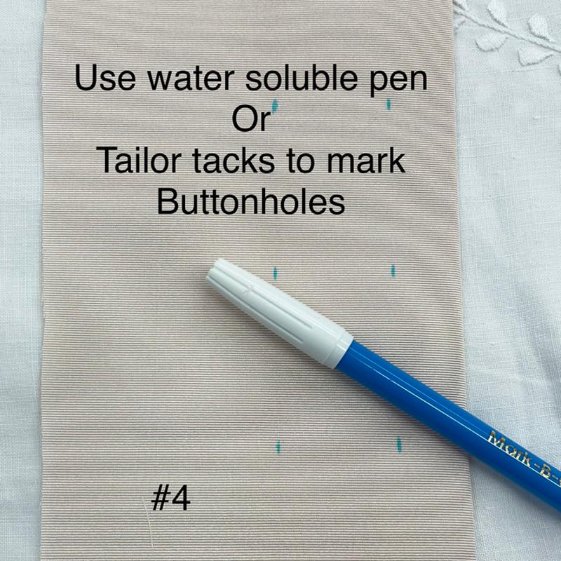 Thursday Tidbits with Sally..."Make Pretty Buttonholes"!!
