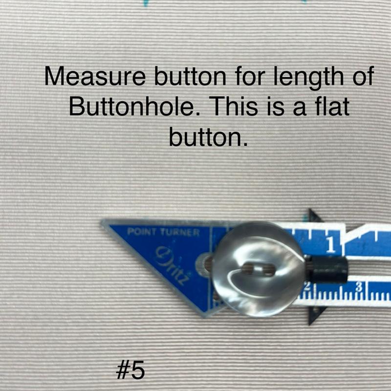 Thursday Tidbits with Sally..."Make Pretty Buttonholes"!!