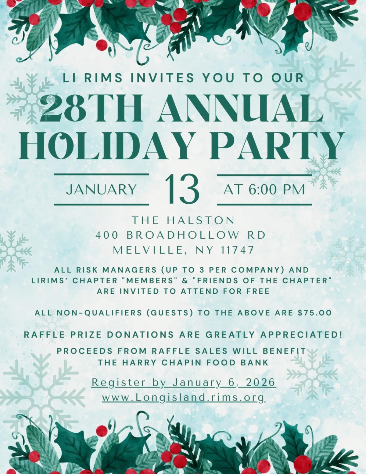 LI RIMS 2026 Holiday Party