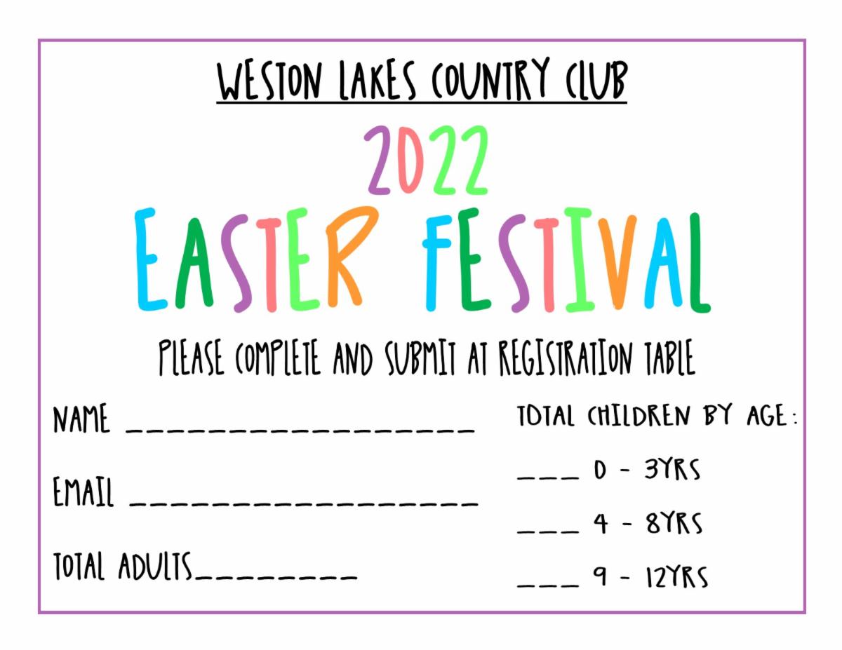 WLCC Egg Hunt is This Friday!