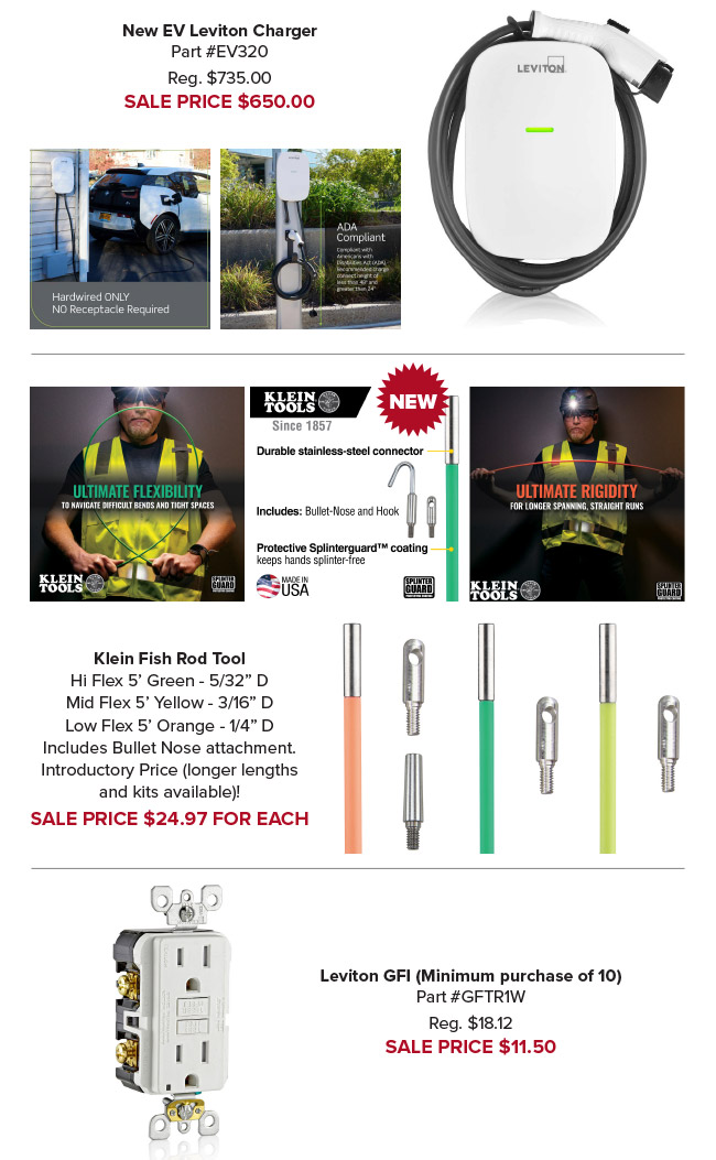Attention Contractors! Shop March Electrical Specials and Save