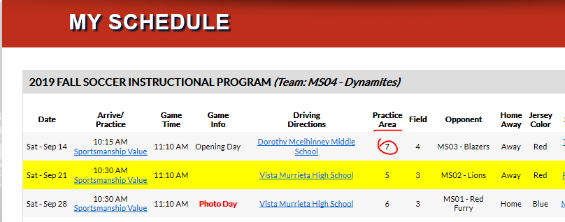 Your Soccer Practice Area