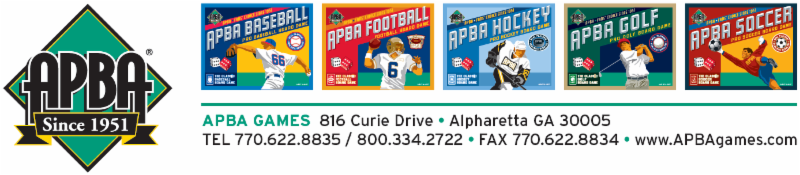 News from APBA Games