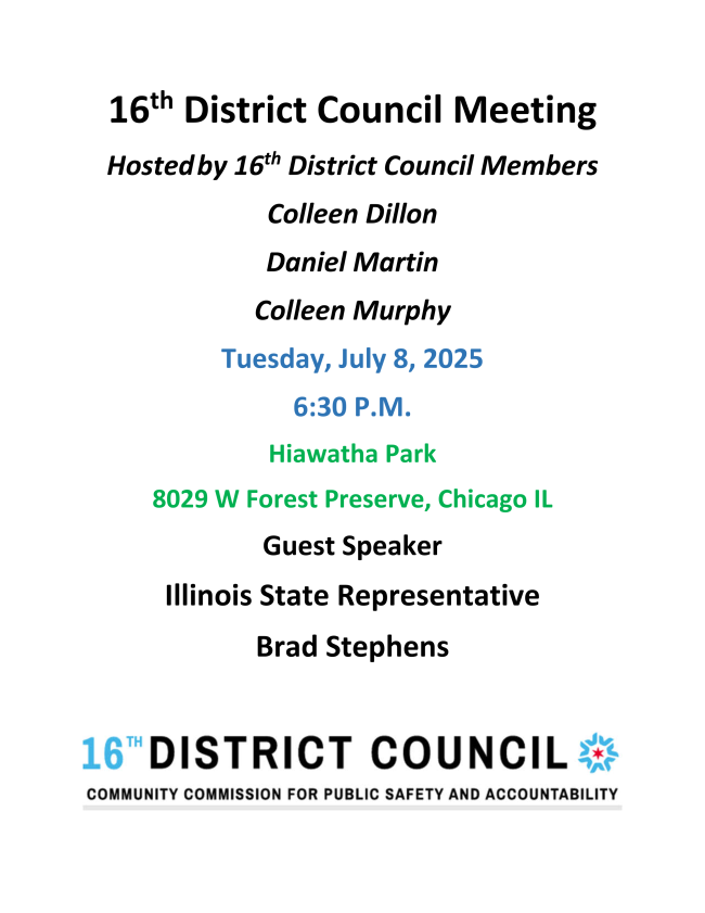 Alderman Nicholas Sposato's 38th Ward Update