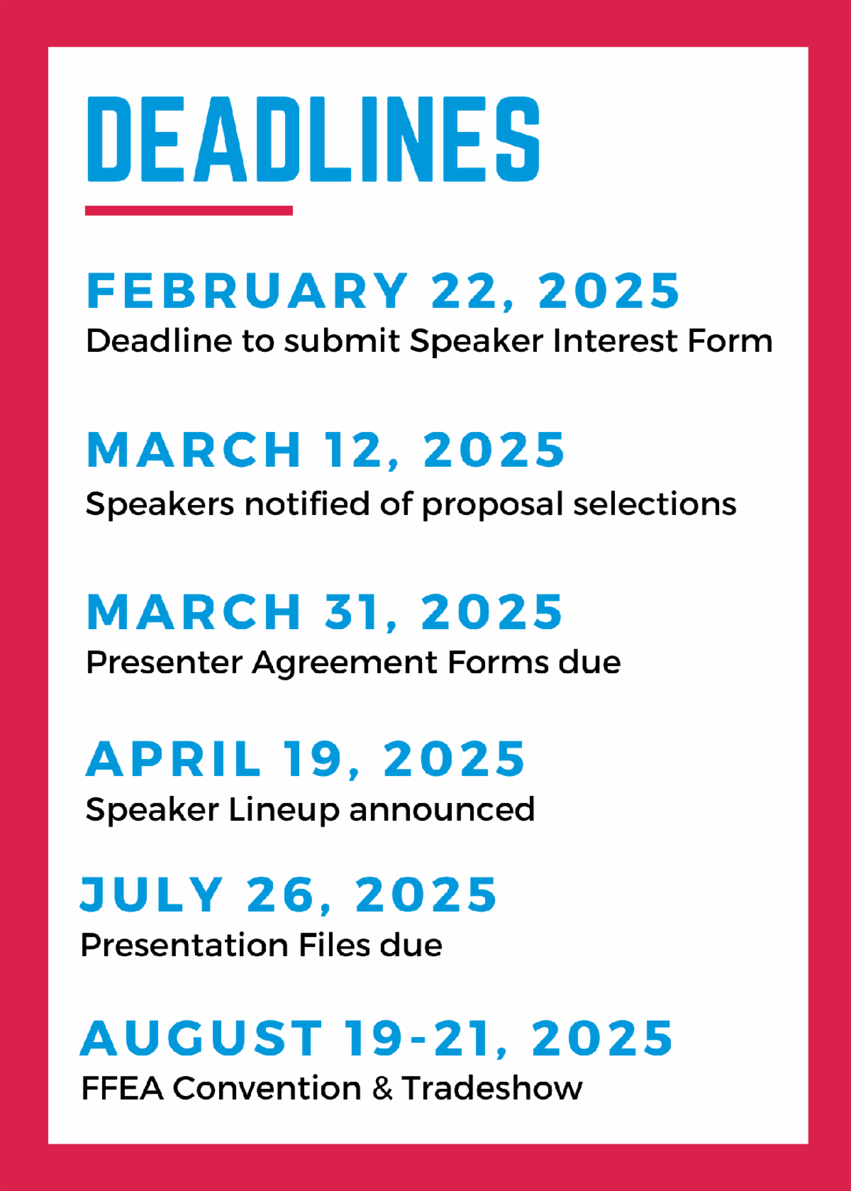 Become a Speaker at the 2025 FFEA Annual Conference