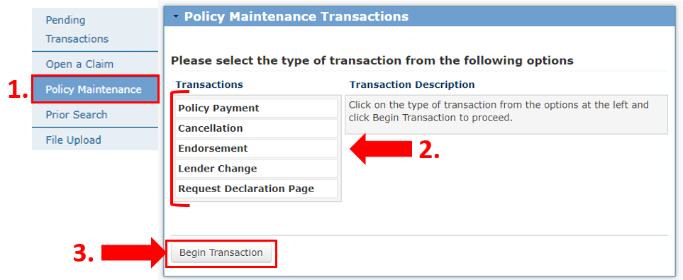 Online Policy Transaction Now Fully Accessible
