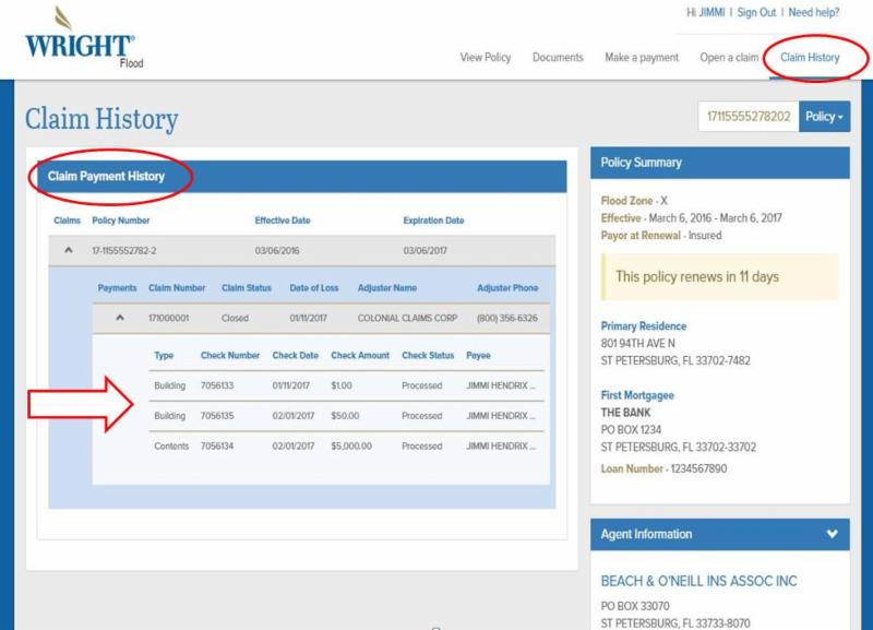 Wright Flood Insured Portal Adds Claims History Feature