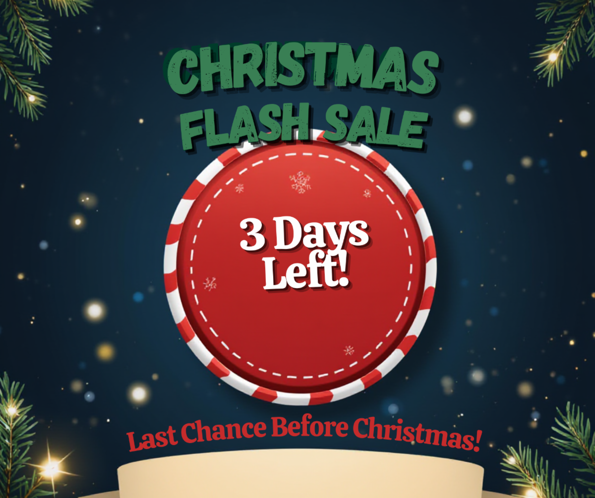 Last Chance Flash Sale Before Christmas!