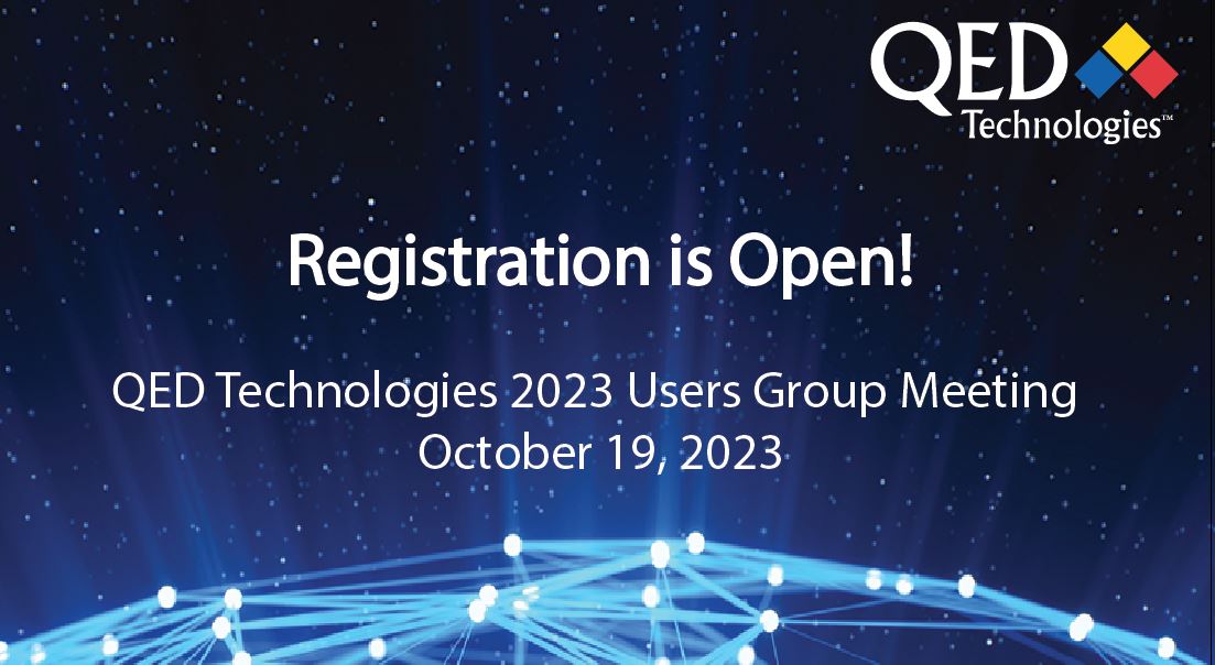Register for the QED Technologies 2023 Users Group Meeting