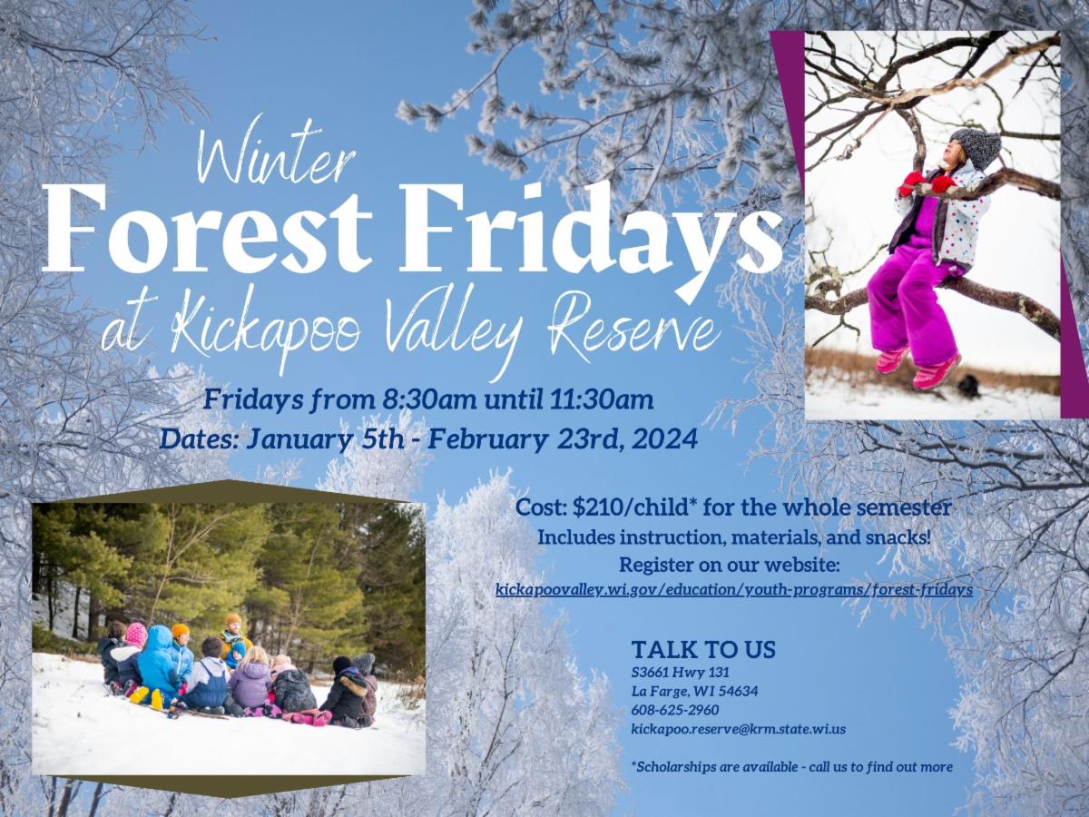 Kickapoo Valley Reserve November Outreach