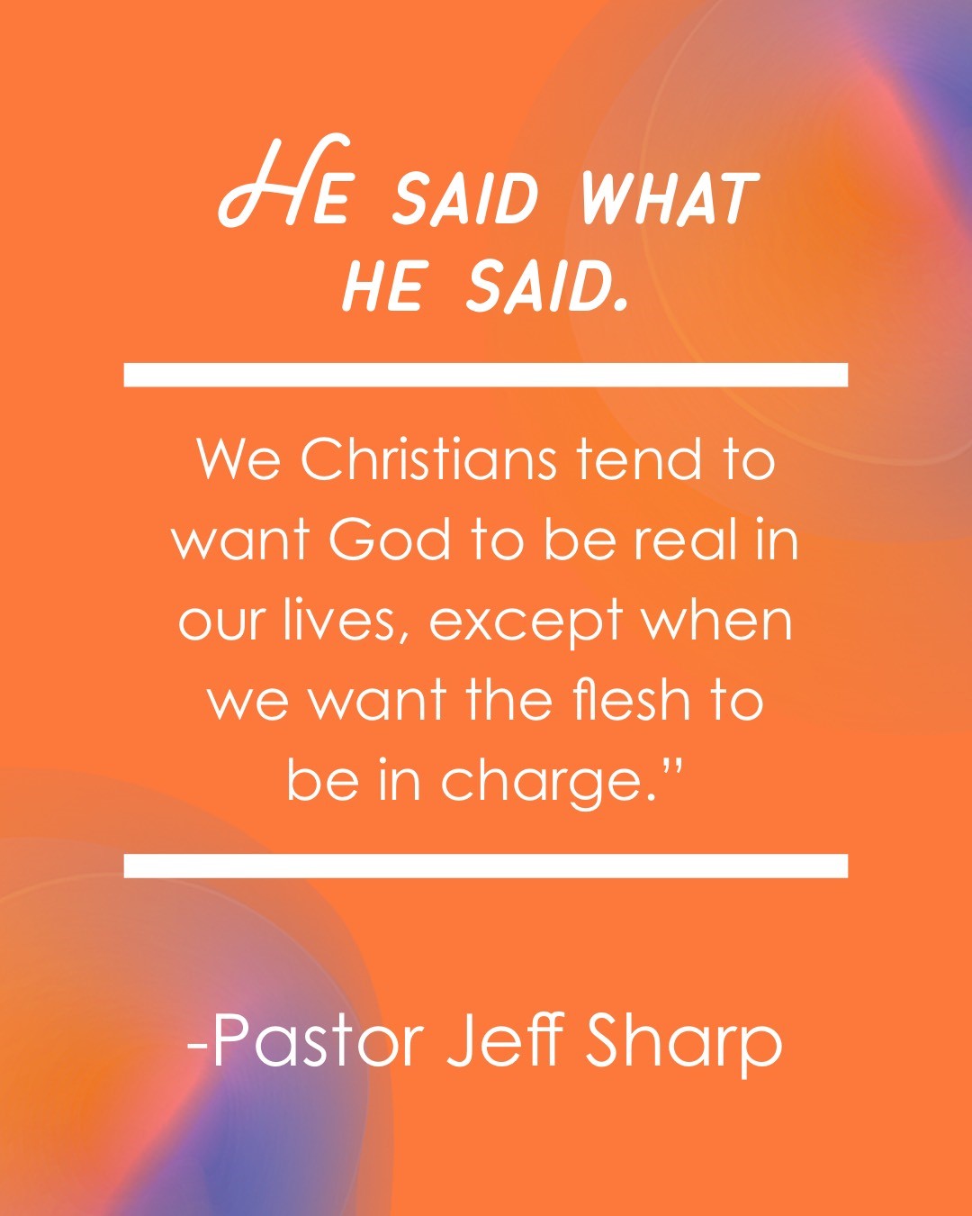 The latest NWC news for you: What does it mean to be God-Inside-Minded?