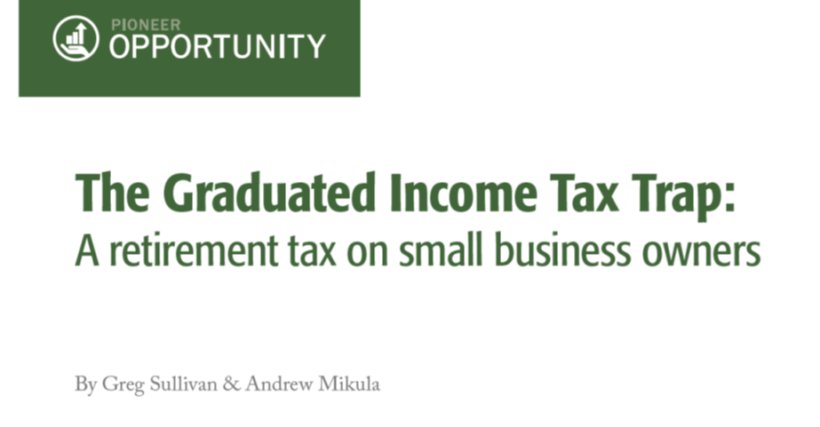 Press Release: New Study Warns Graduated Income Tax Will Harm Many ...