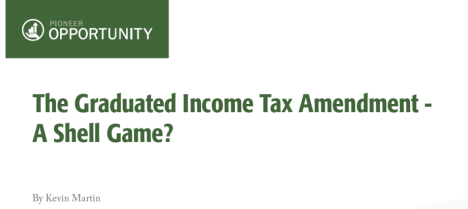 Press Release: Report Finds Proposed Graduated Income Tax Might Not ...