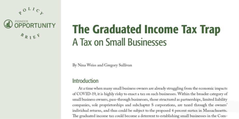 Press Release: Study Shows the Adverse Effects of Graduated Income Tax ...