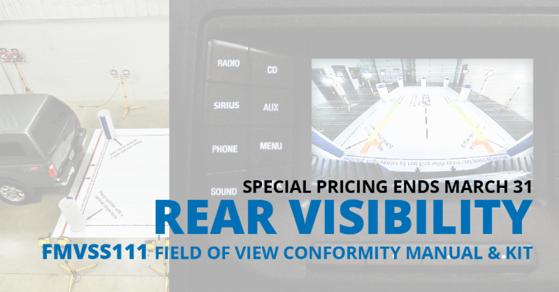 The new rear visibility portion of FMVSS 111 rear visibility field of ...