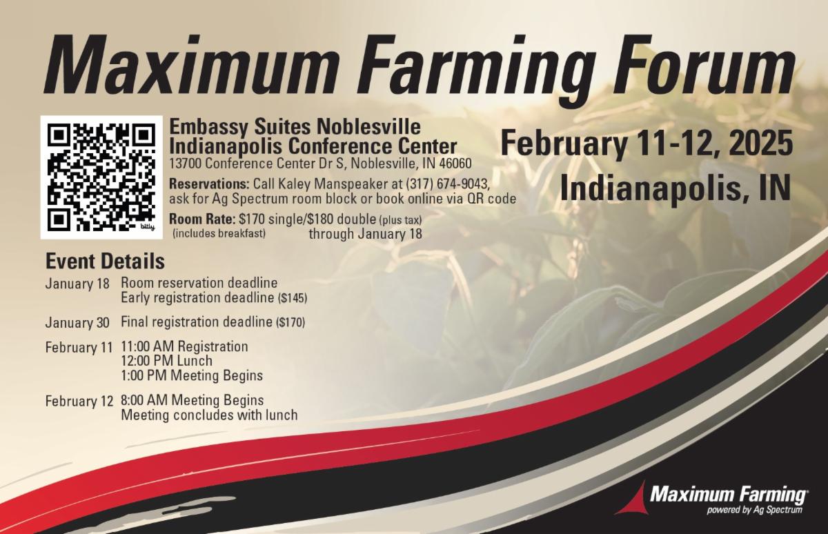 2025 Maximum Farming Forum Invitations Now Available