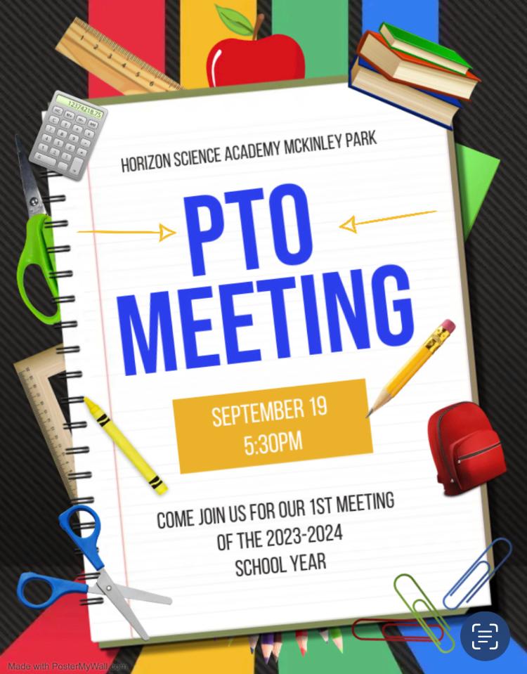 Save the Date: FIRST PTO MEETING OF THE YEAR 9/19