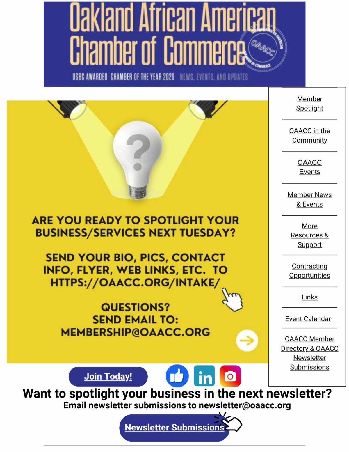 OAACC Weekly Newsletter - March 11, 2025