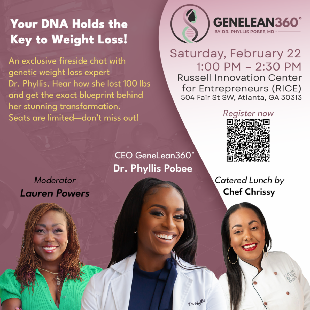 Your DNA Holds the Key to Weight Loss | A Meet & Greet w/ Dr. Phyllis Pobee