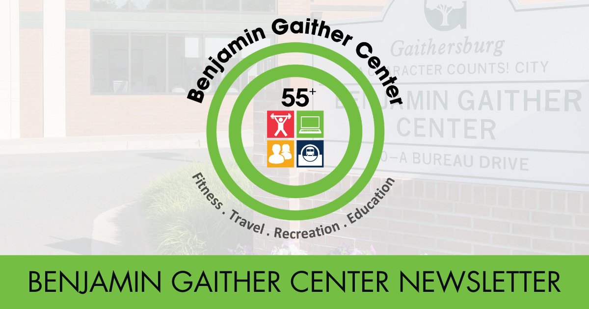 Benjamin Gaither Center - June Newsletter Now Available! Registration 5 ...