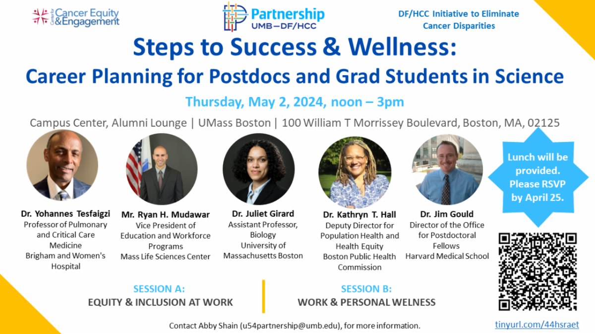 Steps to Success & Wellness: Career Planning for Postdocs and PhD Students in Science