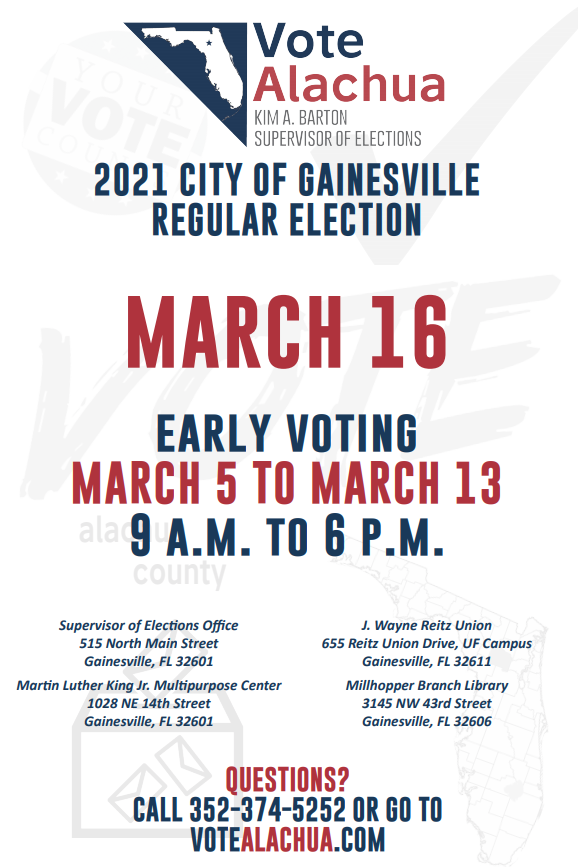February 2021 Vote Alachua Update
