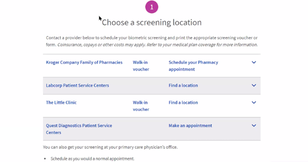 Go365 - HSG Biometric Screening and Online Health Assessment Challenge 2022