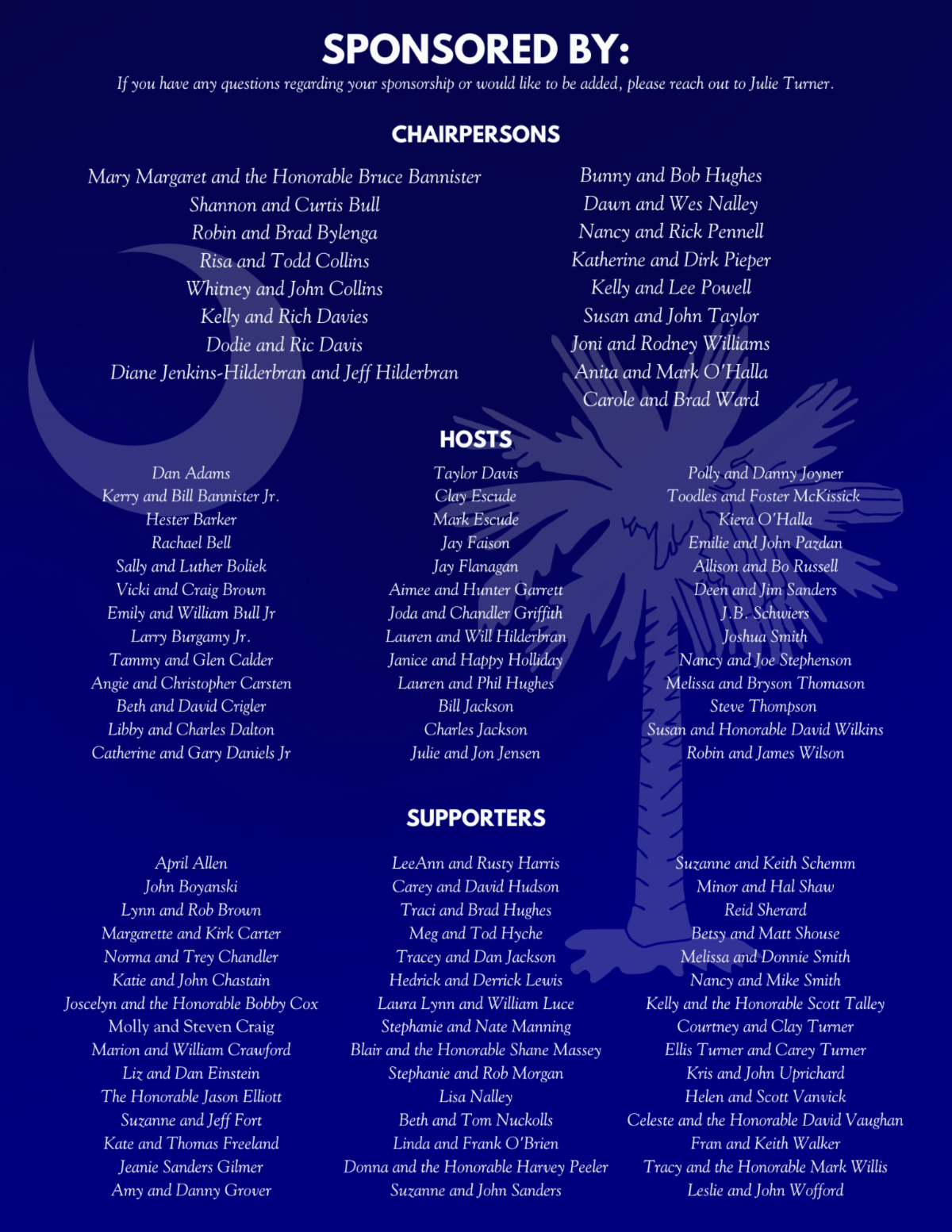 Reception to Re-Elect Senator Ross Turner