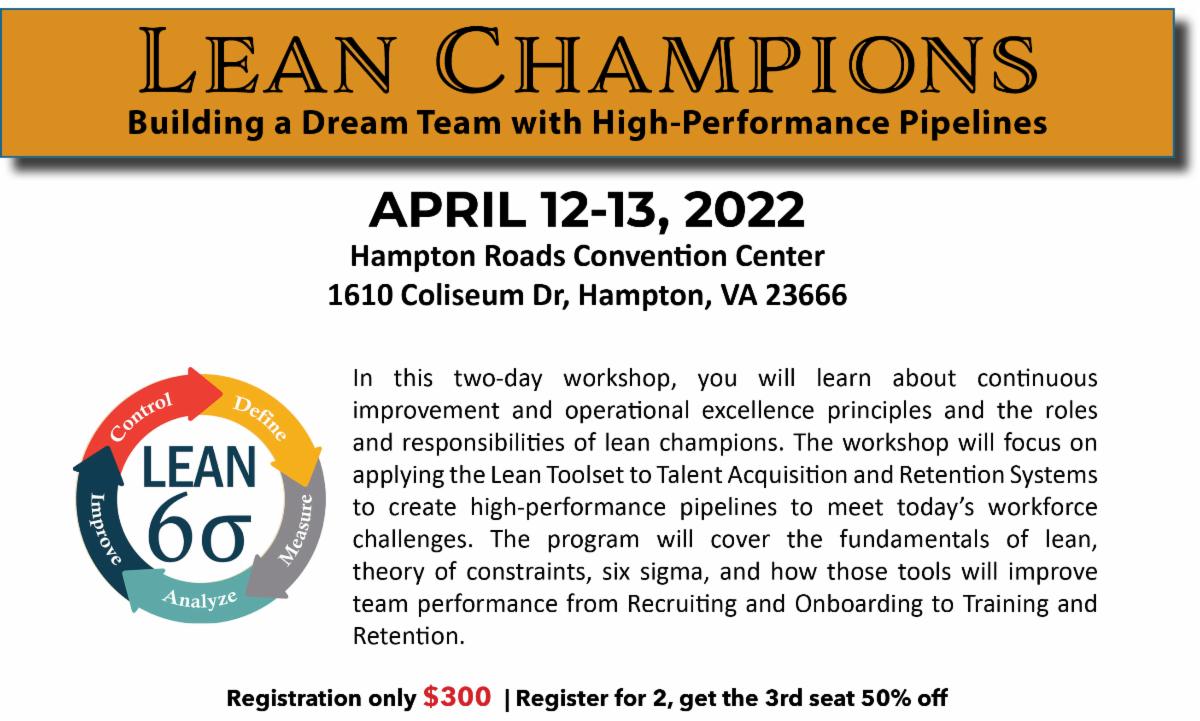 Lean Champions | April 12-13, 2022 | Meet the Presenters