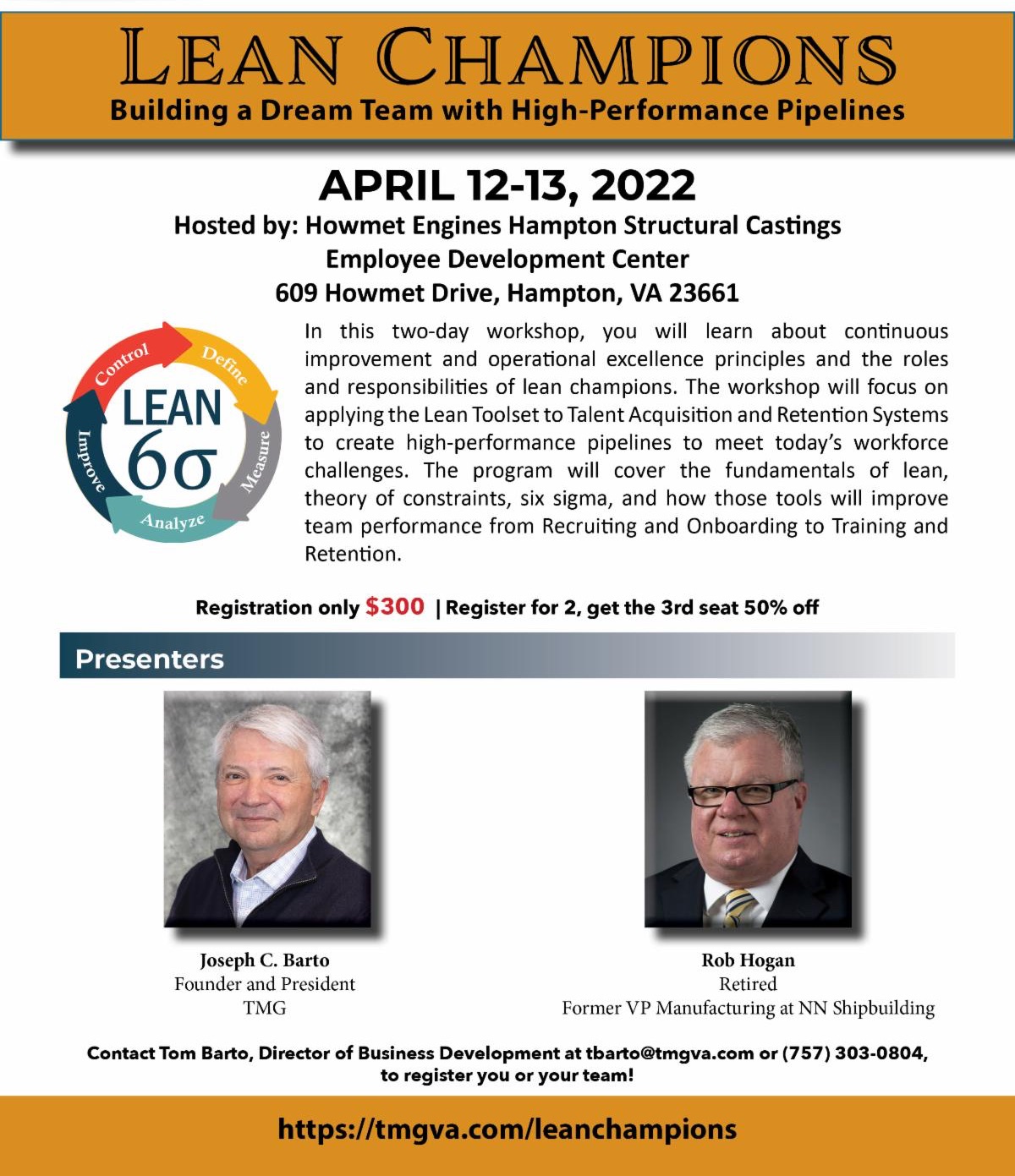 Lean Champions Registration Open Now | April 12-13, 2022