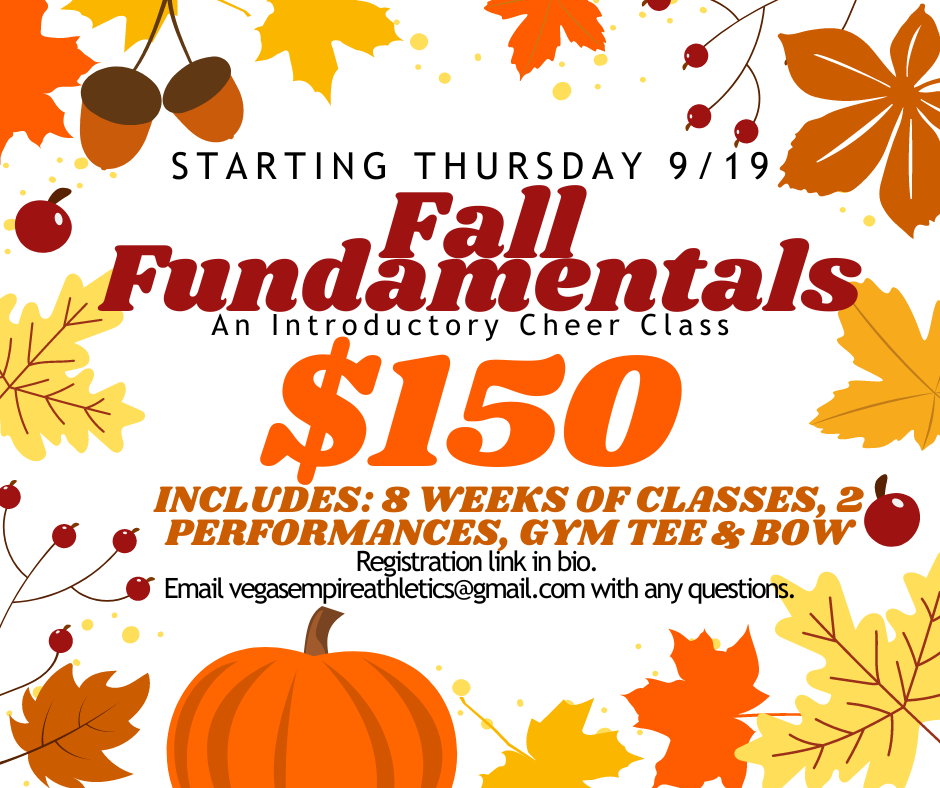 Fall Fundamentals program starting this week Fall Fundamentals program starting this week