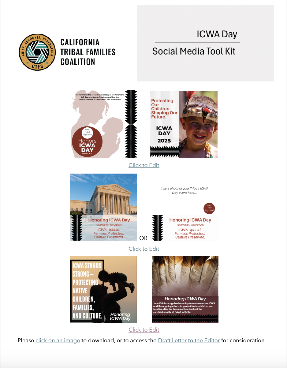 Critical Alert – Celebrate ICWA Day on June 15th!