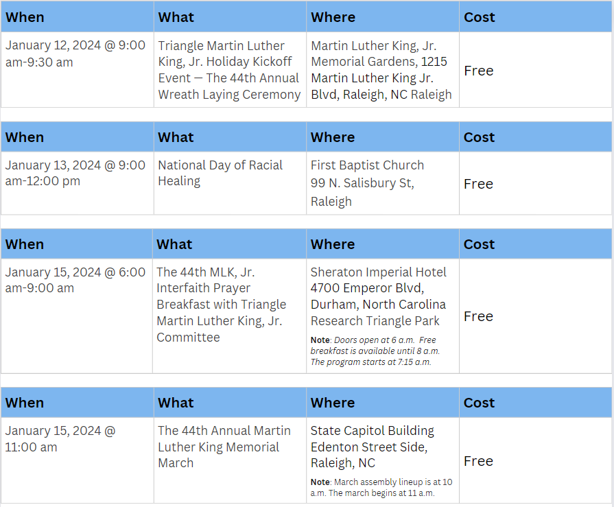 Weekly Connections & Announcements