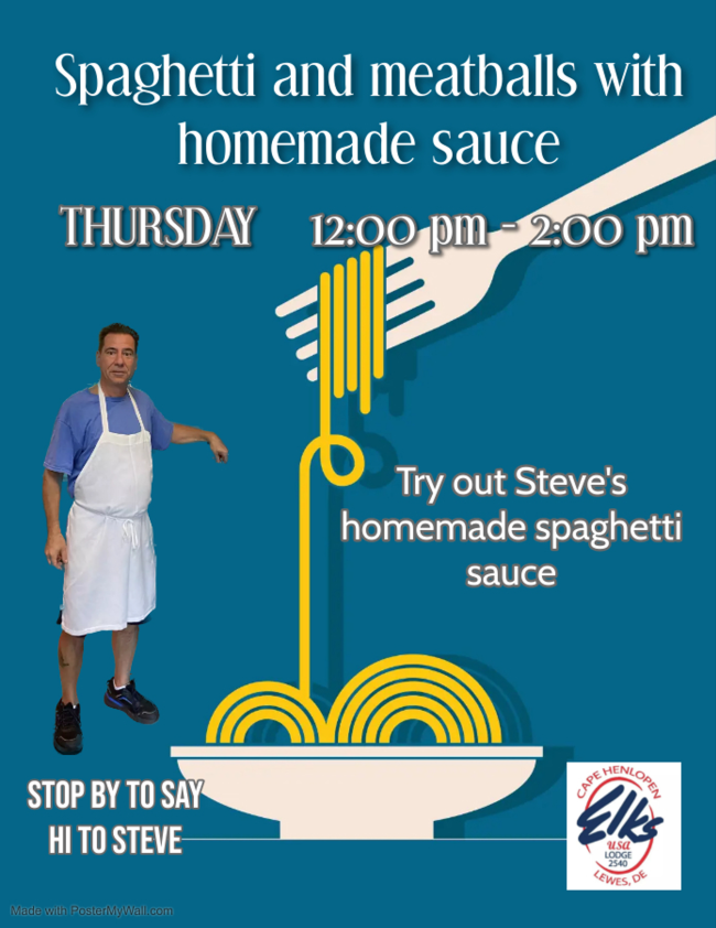 Stop by and meet our new Chef Steve!