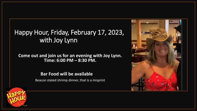Friday Night Happy Hour-with Joy Lynn!